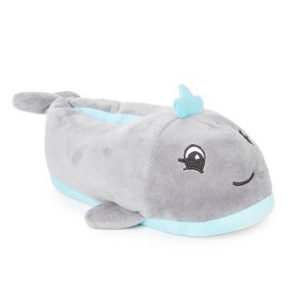 dELiA*s | Shoes | Fun Plush Whale Slippers New | Poshmark